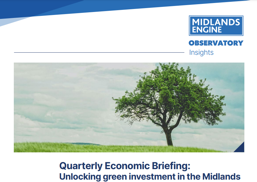 Quarterly Economic Briefing – Unlocking Green Investment in the ...