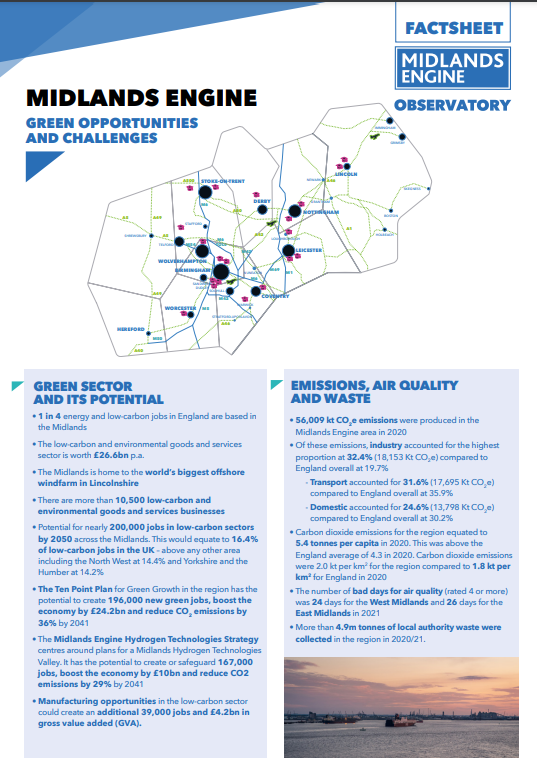 Midlands Engine Green Factsheet | EIU