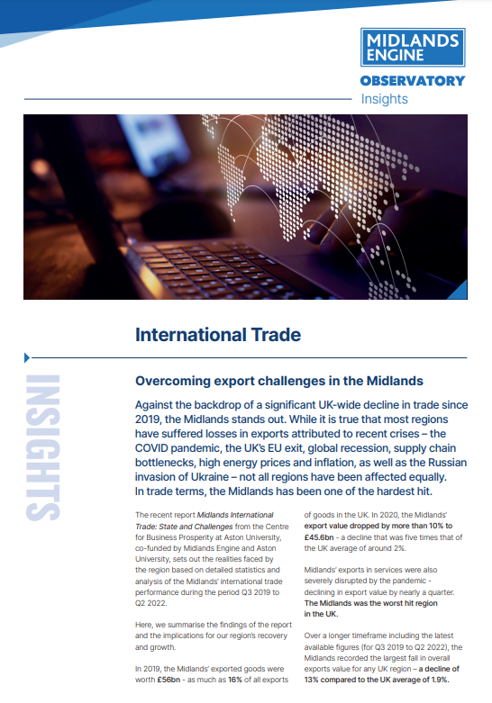 Midlands International Trade: State and Challenges (Executive Summary ...