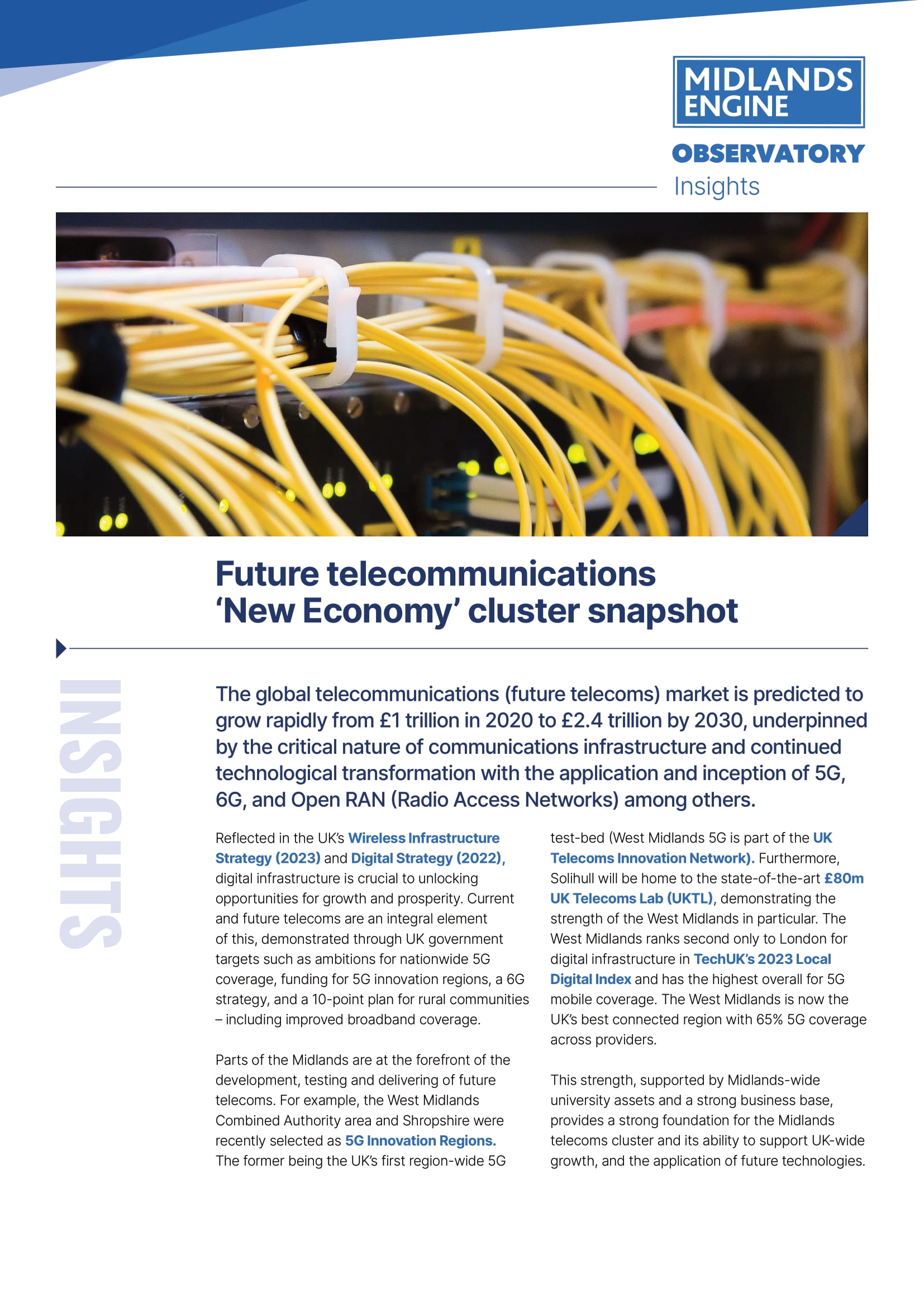 Midlands Engine 'New Economy' Cluster Snapshot: Future ...